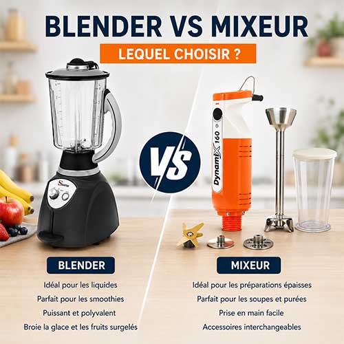 Blender ou mixeur : quelles différences ? – Le Comptoir de France